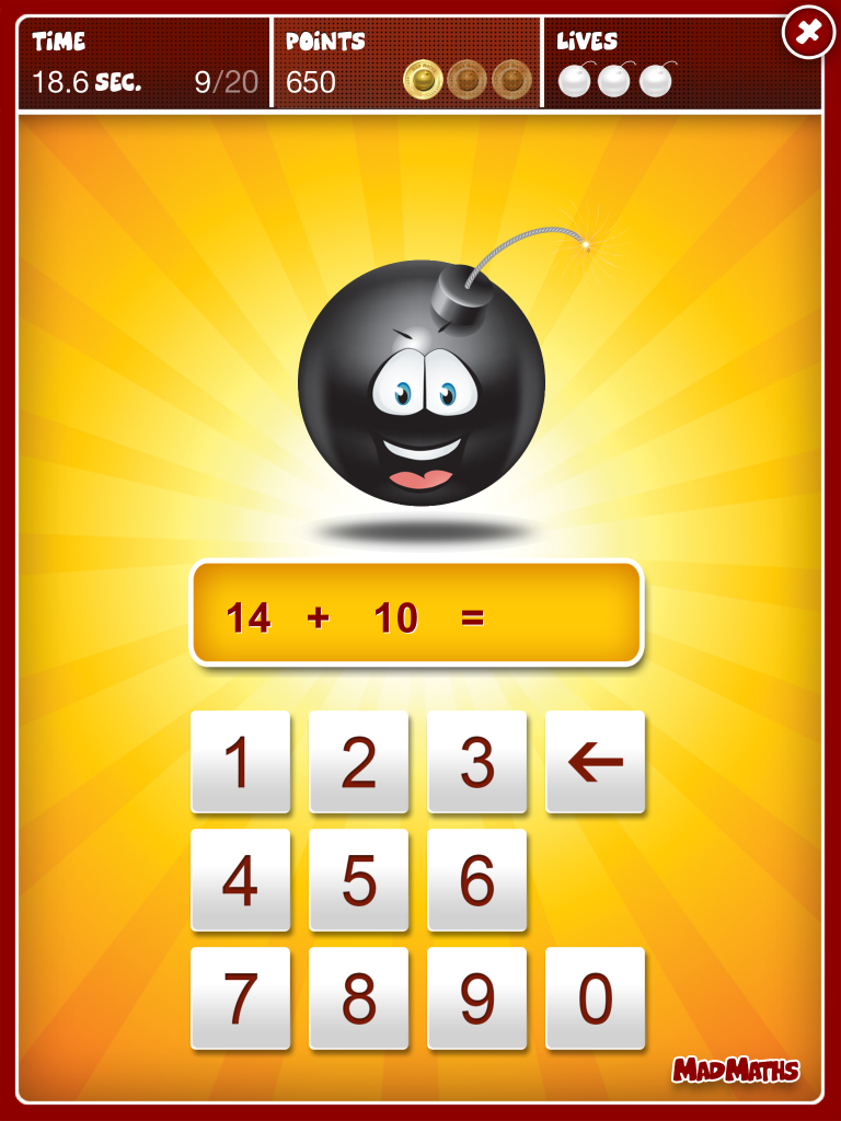 Mad Maths for iPhone and iPad | Enjoy improving your maths